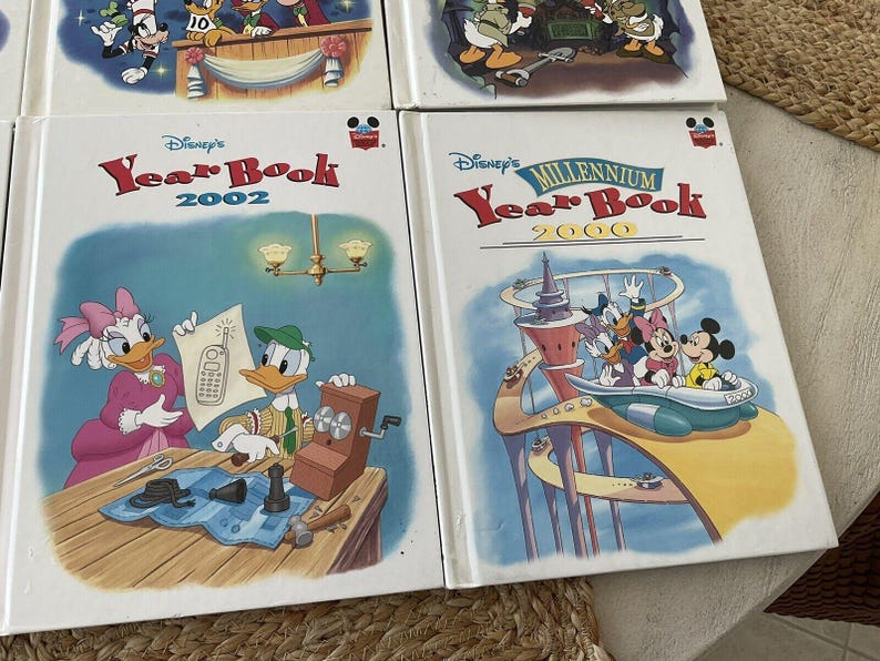 Lot 6 Disney's Year Book 1996 1997 1998 2000-2002children's Books HC - Etsy