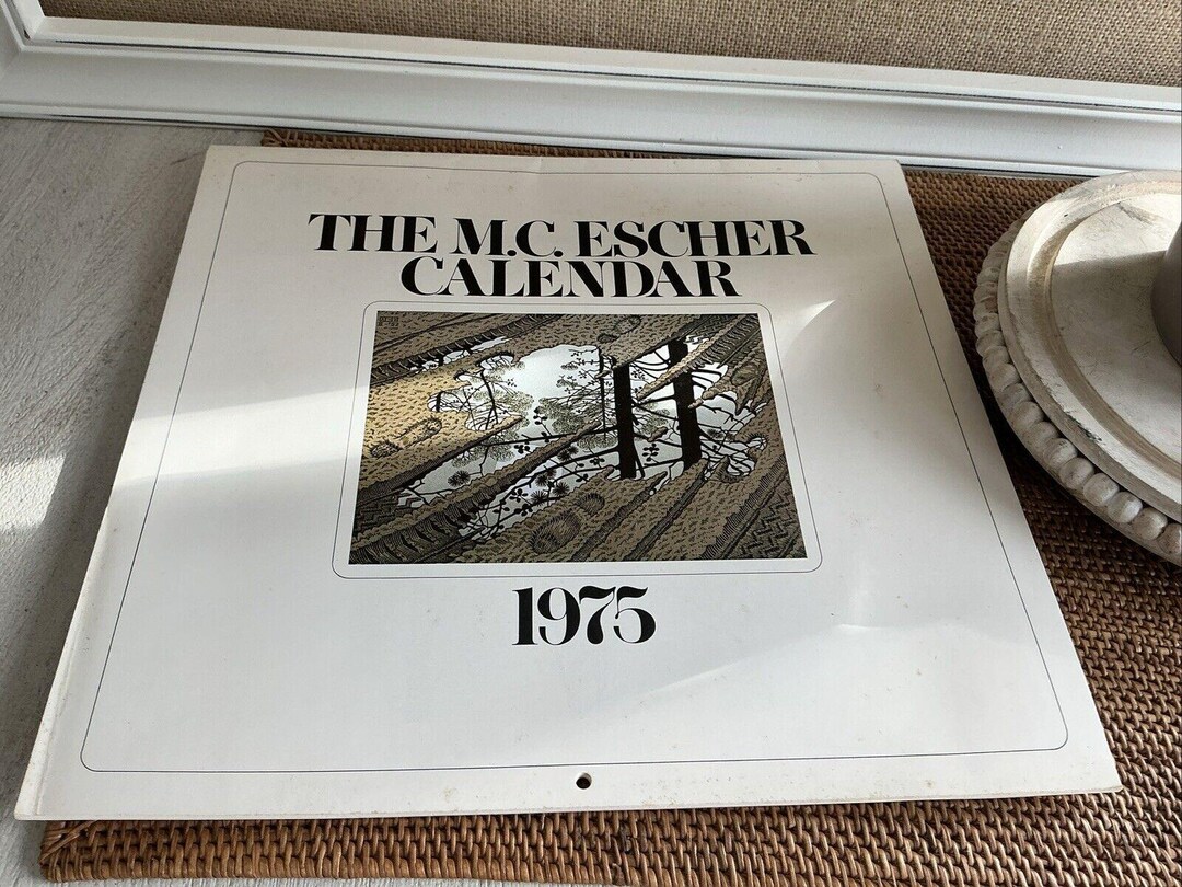 M,C. ESCHER 1975 COMPLETE CALENDAR Coincides With 2025 Unmarked - Etsy