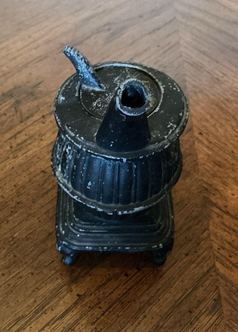 Antique Miniature Cast Iron Potbelly Stove Likely A Salesmans Sample ...