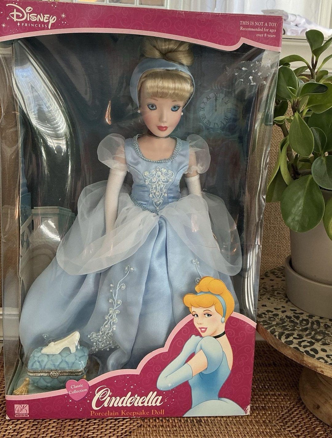 New Brass Key Disney Princess Cinderella Porcelain Keepsake Doll 2003 ...