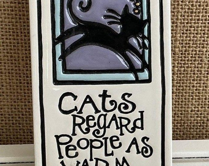 Spooner Creek Cat Ceramic Tile Wall Hanging Cats Regard People as Warm ...
