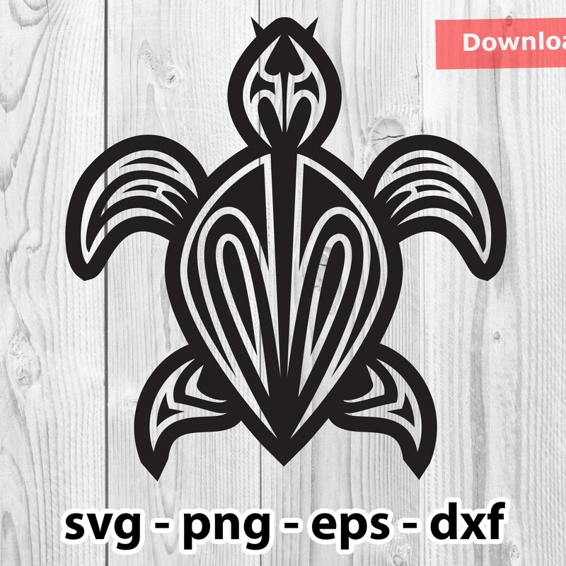 Tribal Turtle Svg - Etsy