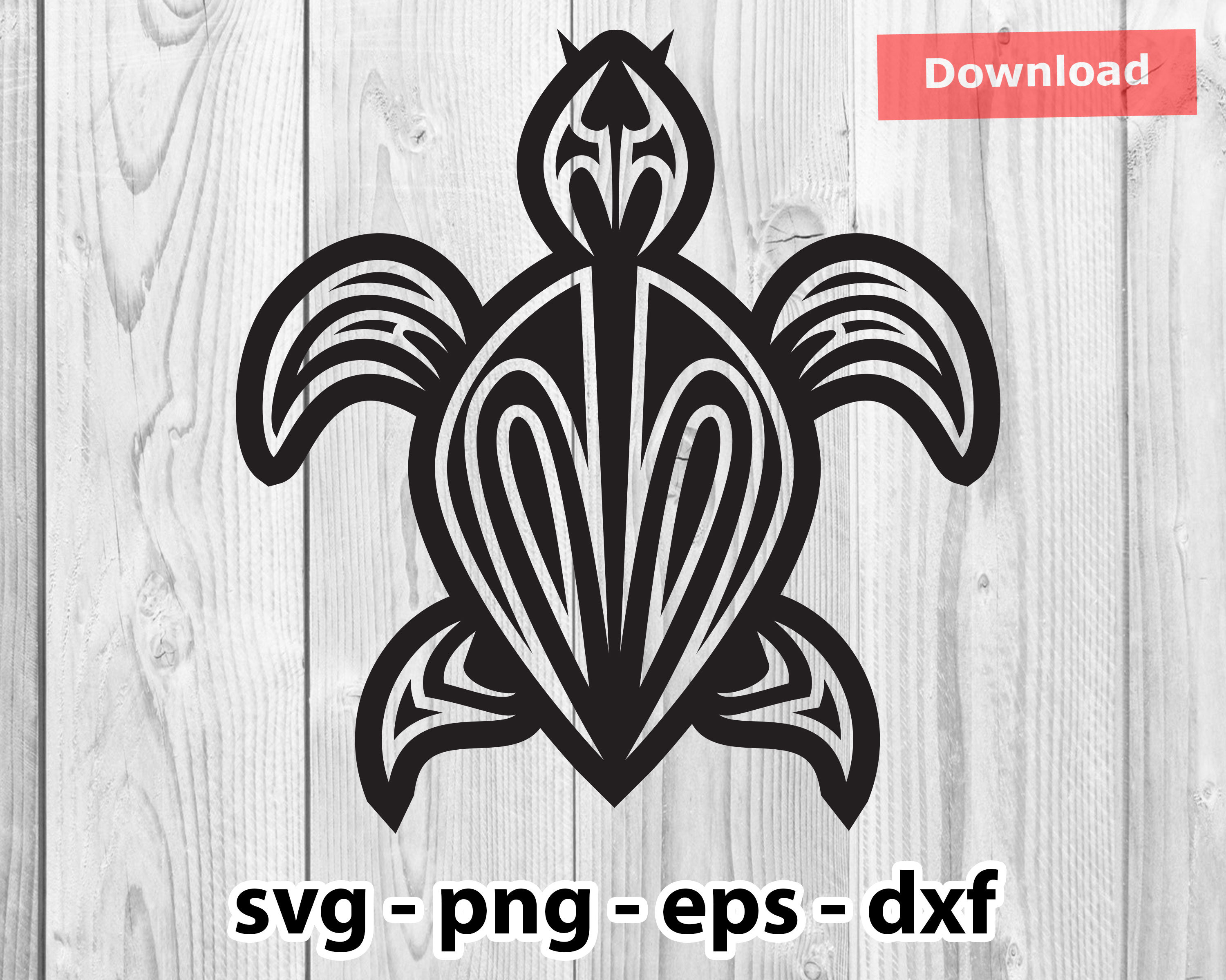 Tribal Turtle Svg Png Dxf Eps Instant Download for Print Cut - Etsy