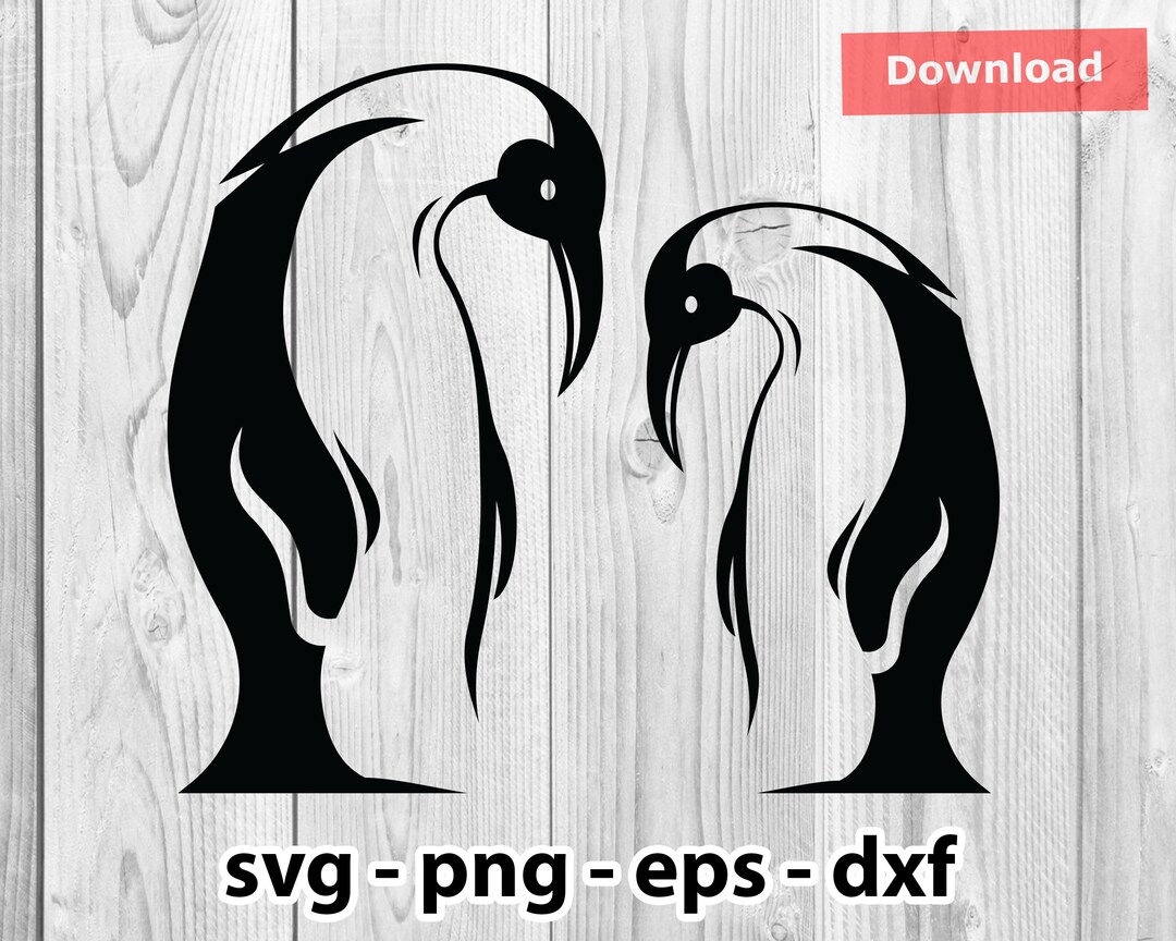 Penguins Svg Png Dxf Eps Instant Download for Print Cut Cricut Cameo ...