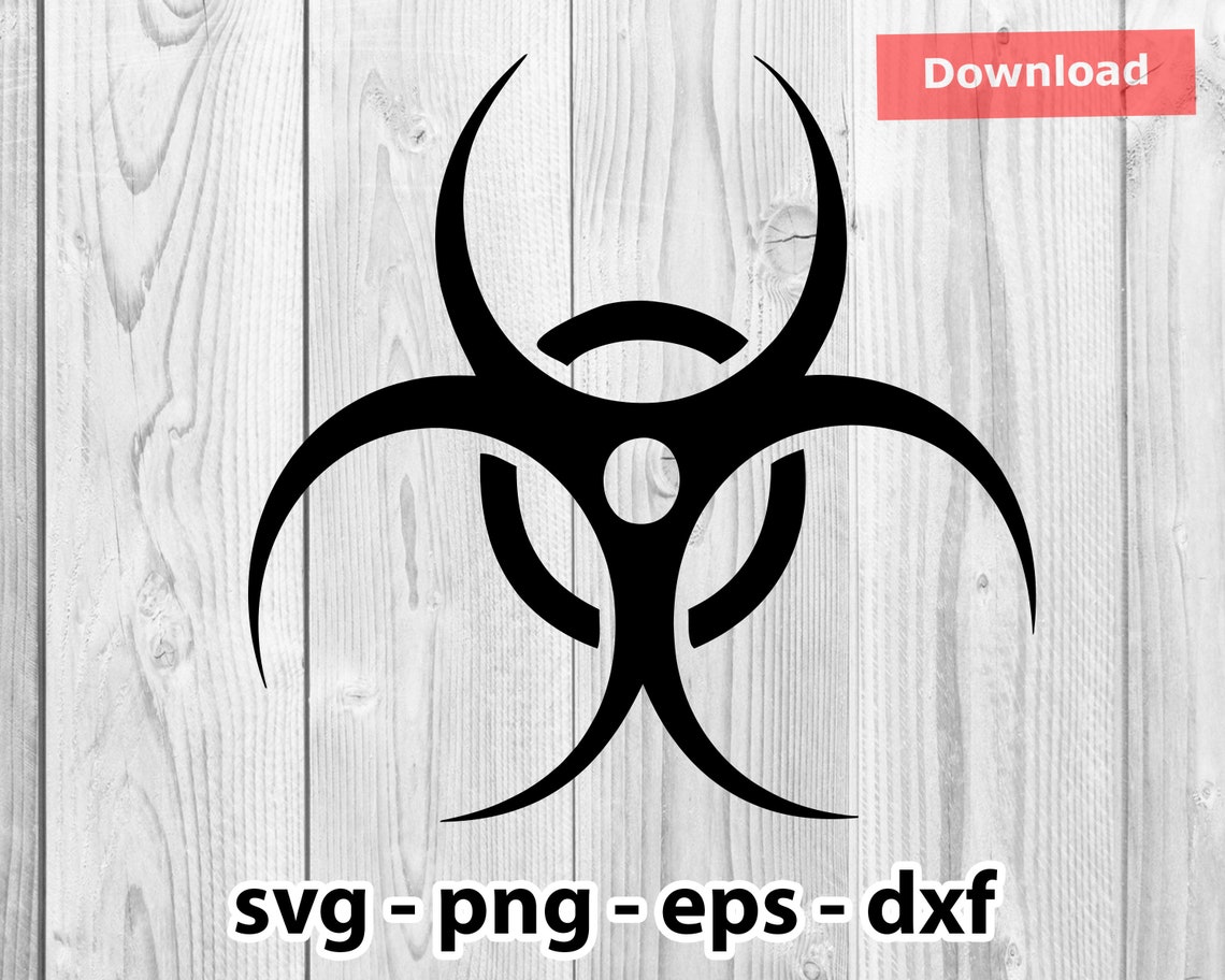 Bio Hazard Svg Png Dxf Eps Instant Download for Print Cut - Etsy