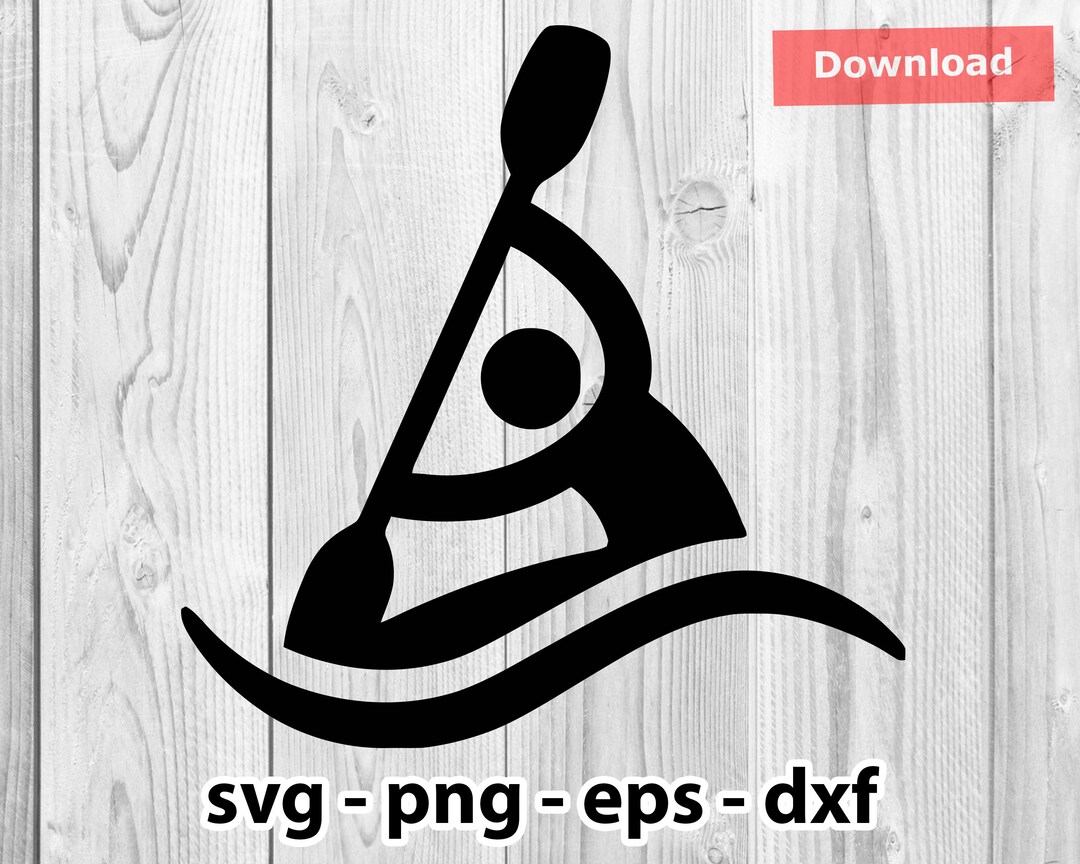 Kayak Canoe Svg Png Dxf Eps Instant Download for Print Cut Cricut Cameo ...