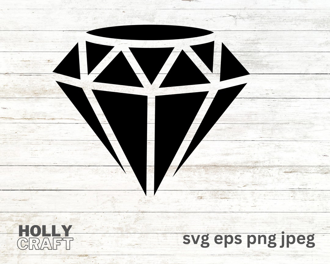 Black Diamond SVG Cut File Instant Download for Print Cut Clip Art - Etsy