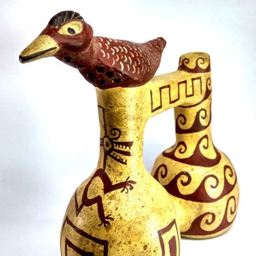 Water Whistle Vessel Peruvian Dog Huaco Silbador - Etsy