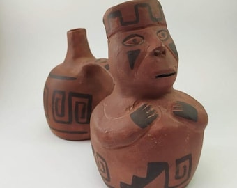 Water Whistle Vessel Macaw Huaco Silbador pre Inca Replica - Etsy