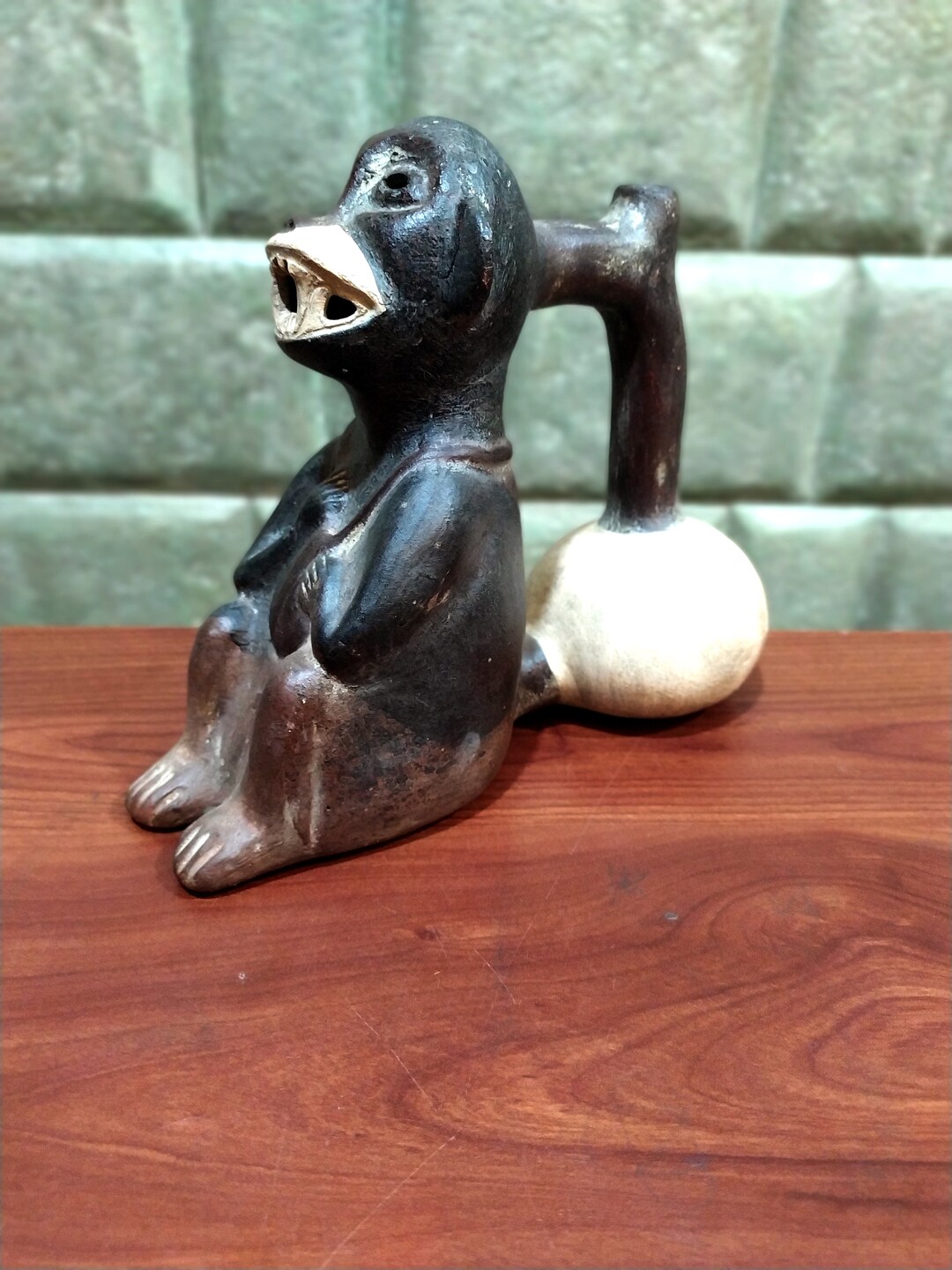 Water Whistle Vessel Monkey HUACO SILBADOR - Etsy