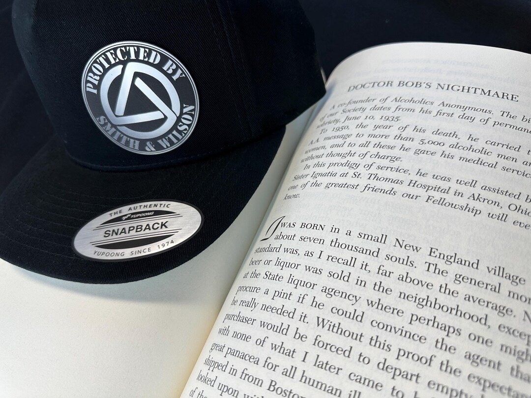 Protected by Smith and Wilson AA Sobriety Hat | Alcoholics Anonymous ...