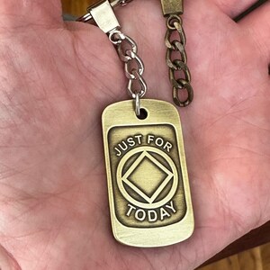 NA Keychain, Recovery Gifts, Just for Today, Personalized Name and ...