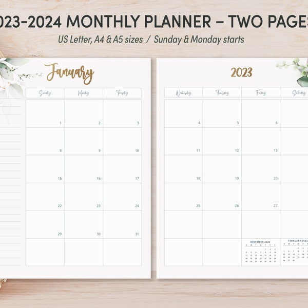 Printable Planner Pages - Etsy