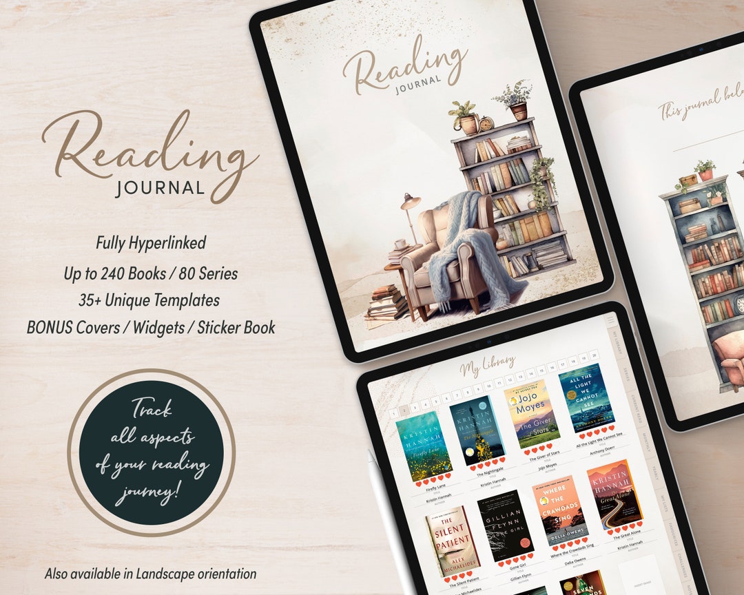 PREMIUM Digital Reading Journal | Book Reviews, Reading Lists ...