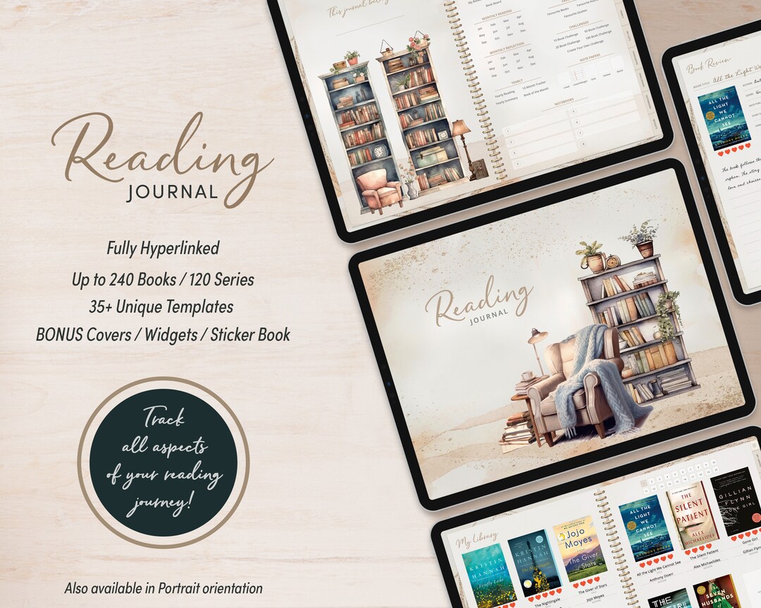 PREMIUM Digital Reading Journal | Book Reviews, Reading Lists ...