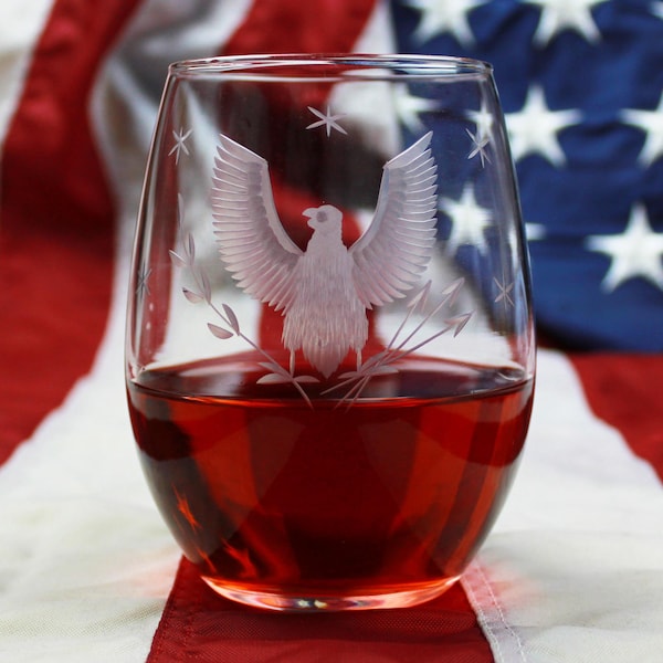 Patriotic Glassware - Etsy