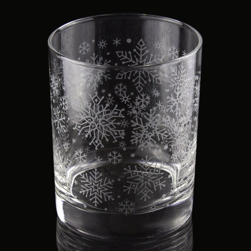 Snowflake Glassware - Etsy