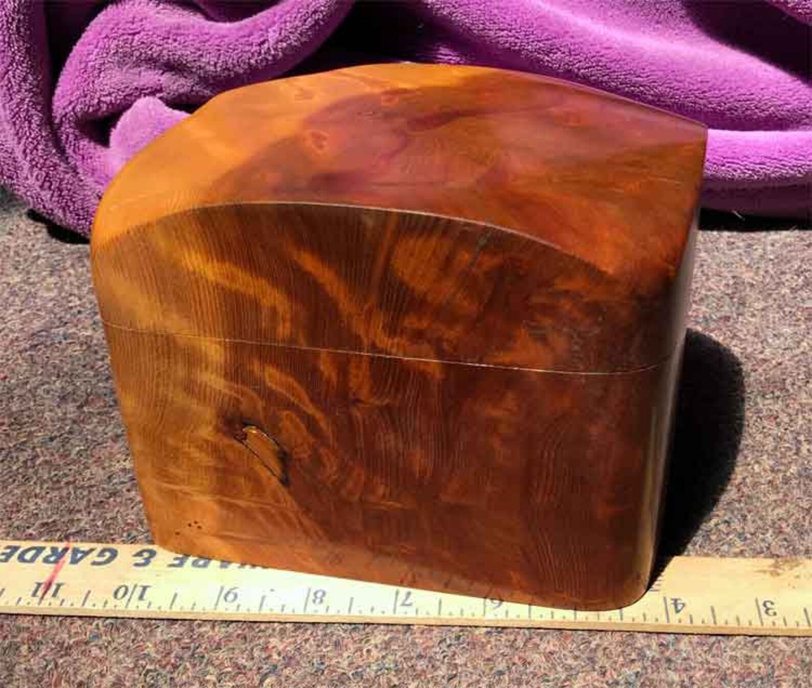 Redwood Jewelry Box~hand Made by Bob Boxess~ With Two Trays and a Lot ...