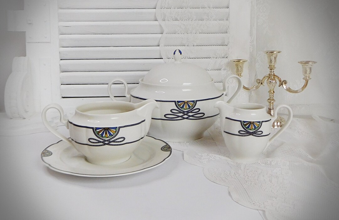 Rosenthal Classic Grace Pearl China society Sauce Boat With Saucer ...
