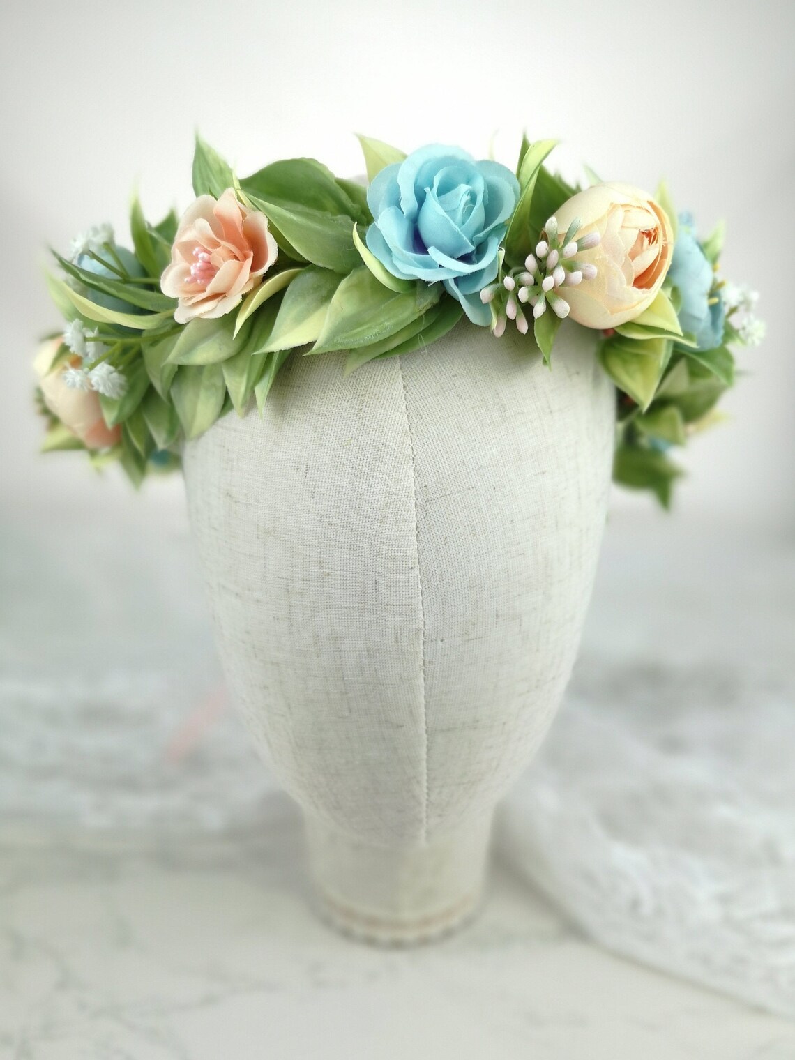 Flower Crown Flower Wreath Flower Crown Bridal Wreath Hair | Etsy