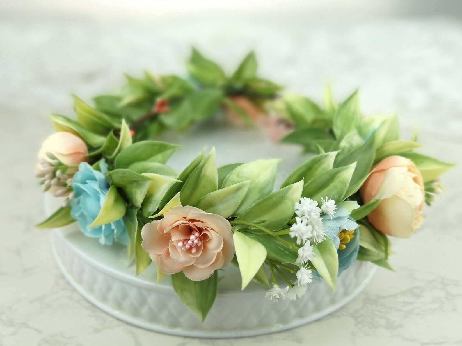 Flower Crown Flower Wreath Flower Crown Bridal Wreath Hair | Etsy