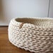 Chunky and Fluffy Crochet Round Rug, Handwoven Carpet With a Minimalist ...
