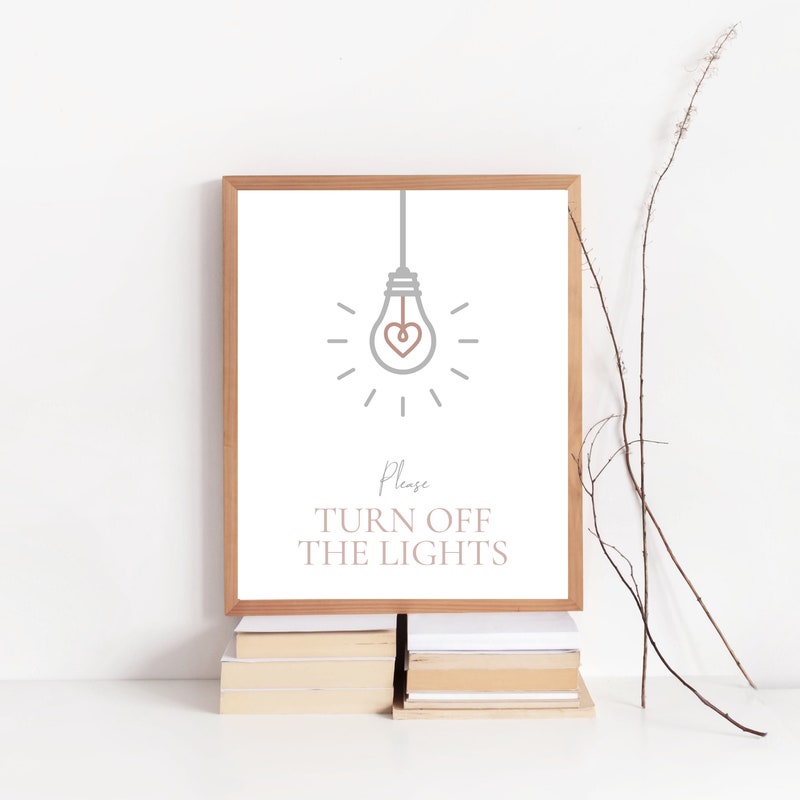 Turn off Lights Sign - Etsy