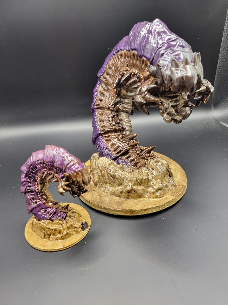 Giant Painted Purple Worm - Etsy