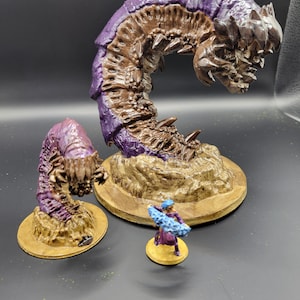 Giant Painted Purple Worm - Etsy