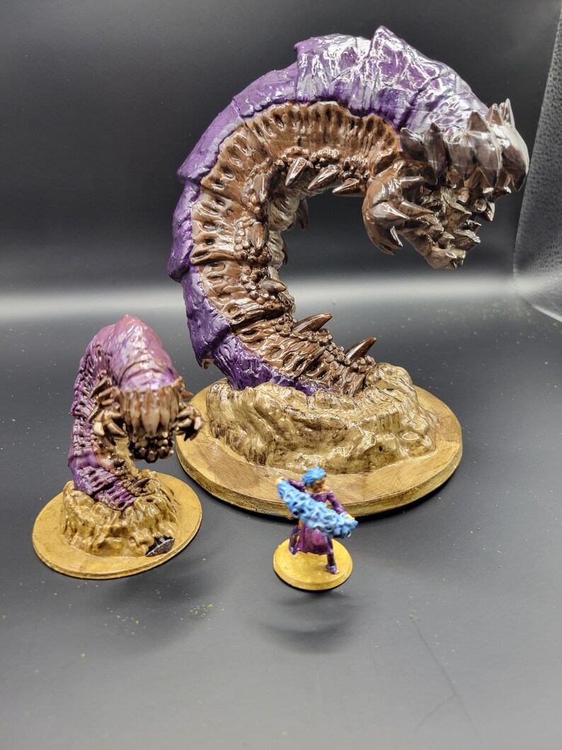 Giant Painted Purple Worm - Etsy