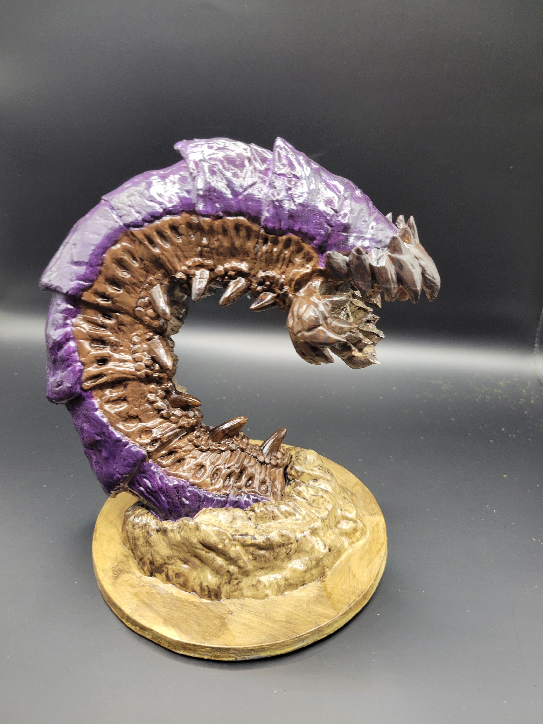 Giant Painted Purple Worm - Etsy