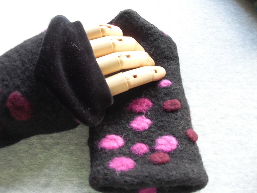 Cuffs / Hand Cuffs Made of Woolen Fabric With Nicky - Etsy