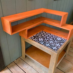 Handmade Set of 2 Large Corner Shelves. Modern Corner Shelf. Floating ...