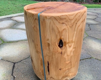 Wood Stump Side Table | Etsy