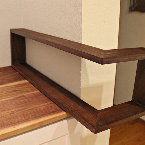 Floating Wrap Around Wall Shelves Wall Mounted Mitred Corner - Etsy