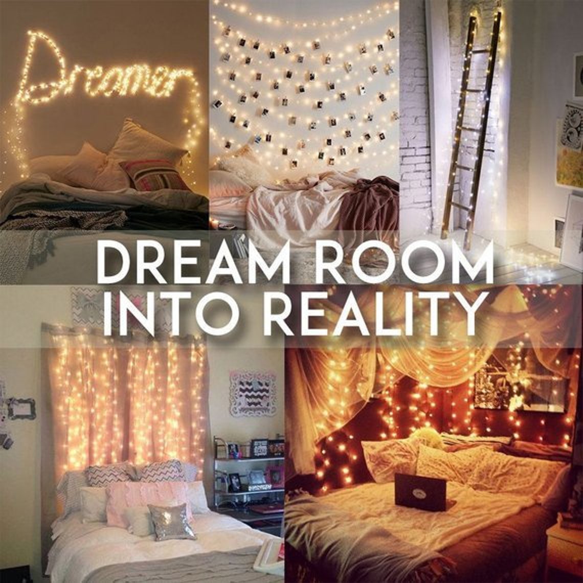 100 Leds Fairy Lights, Photo Display, Picture Frame, Hanging Lights ...