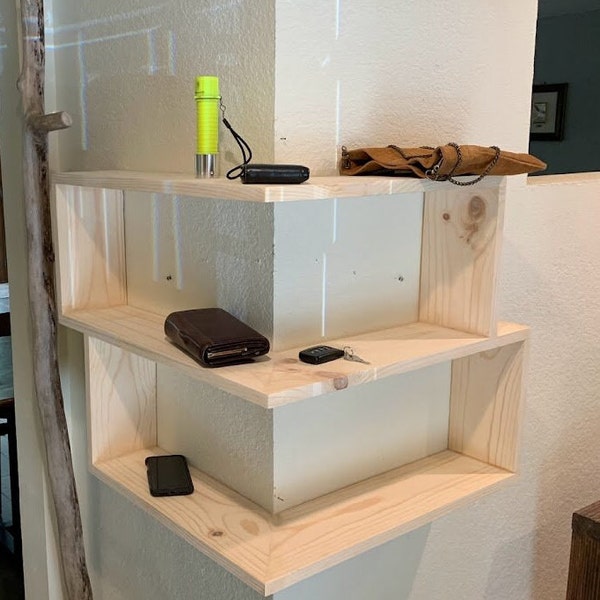 Wrap Around Floating Shelves - Etsy