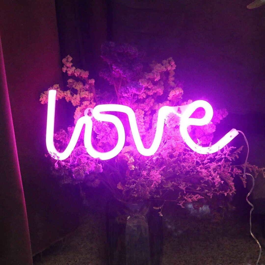 Love Neon Signs for Wall Decor,usb or Battery Decorative Neon Lights ...