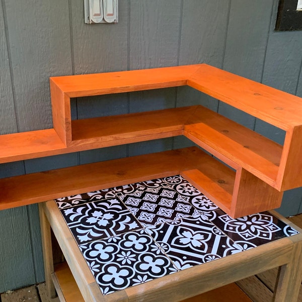 Wrap Around Floating Shelves - Etsy