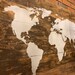 Extra Large 48 Inch Wooden Map, Rustic Wood, World Map Painting, Map of ...