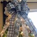 Christmas Tree Topper Buffalo Check Tree Topper Gray | Etsy