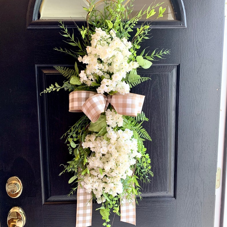 Spring/ Summer Swag Wreath for Front Door Spring Wall Decor - Etsy