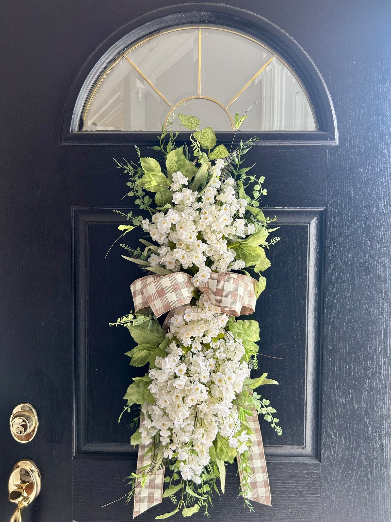 Spring/ Summer Swag Wreath for Front Door Spring Wall Decor - Etsy