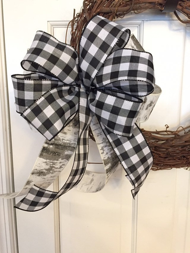 Buffalo Plaid/check BOW ONLY for Wreath Buffalo Check Bow for - Etsy