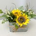 Small Sunflower Centerpiece Artificial Sunflower Arrangement - Etsy