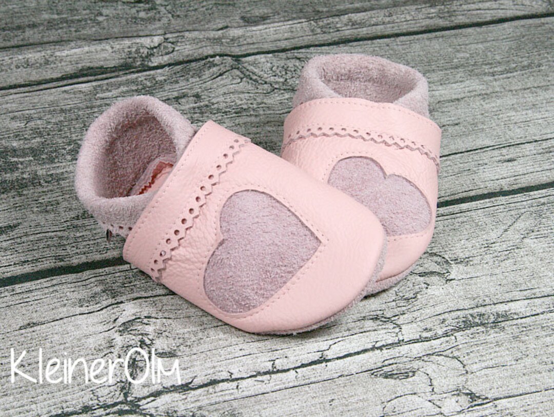 Crawling Shoes, Leather Shoes, Crawling Shoes, Heart Lace - Etsy
