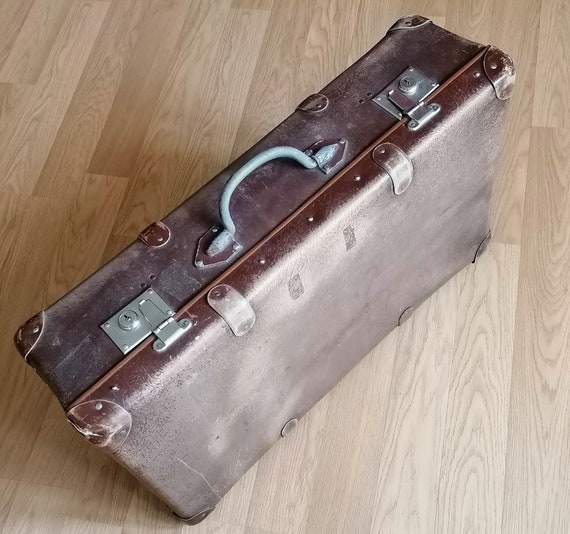 Large Travel Suitcase Vintage Soviet Suitcase Retro Style USSR | Etsy