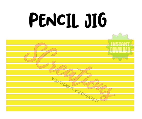 PENCIL JIG SVG Glowforge Laser Cut File Pencils for School - Etsy Finland