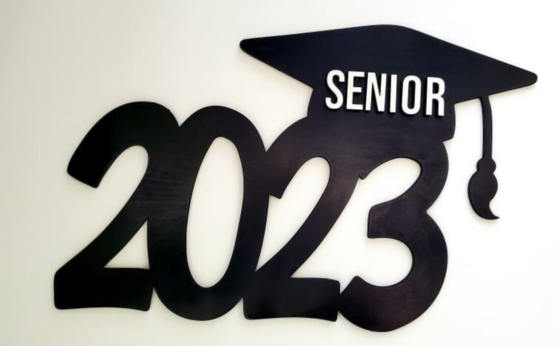 2023 Senior Grad Sign GLOWFORGE LASER FILE Digital Download - Etsy