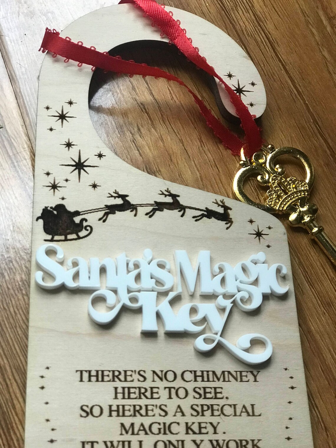 Sant's Magic Key SVG Glowforge Ready Digital File key Not - Etsy